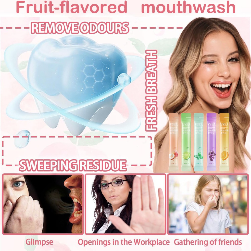 Portable Mouthwash Stick Disposable Travel Sachet Mouth Wash Spray ...