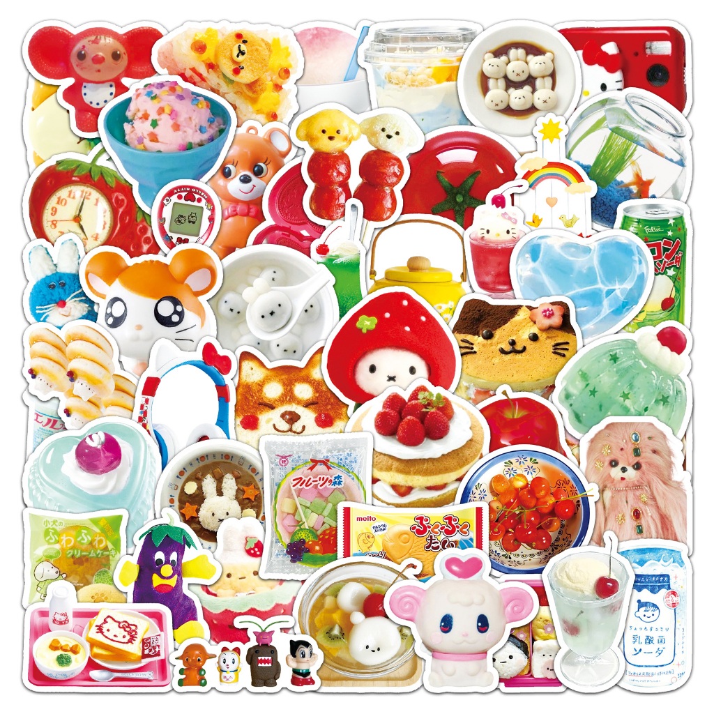50Piece Ins Style Cute Stickers For Phone Case Skateboard Car Stickers ...