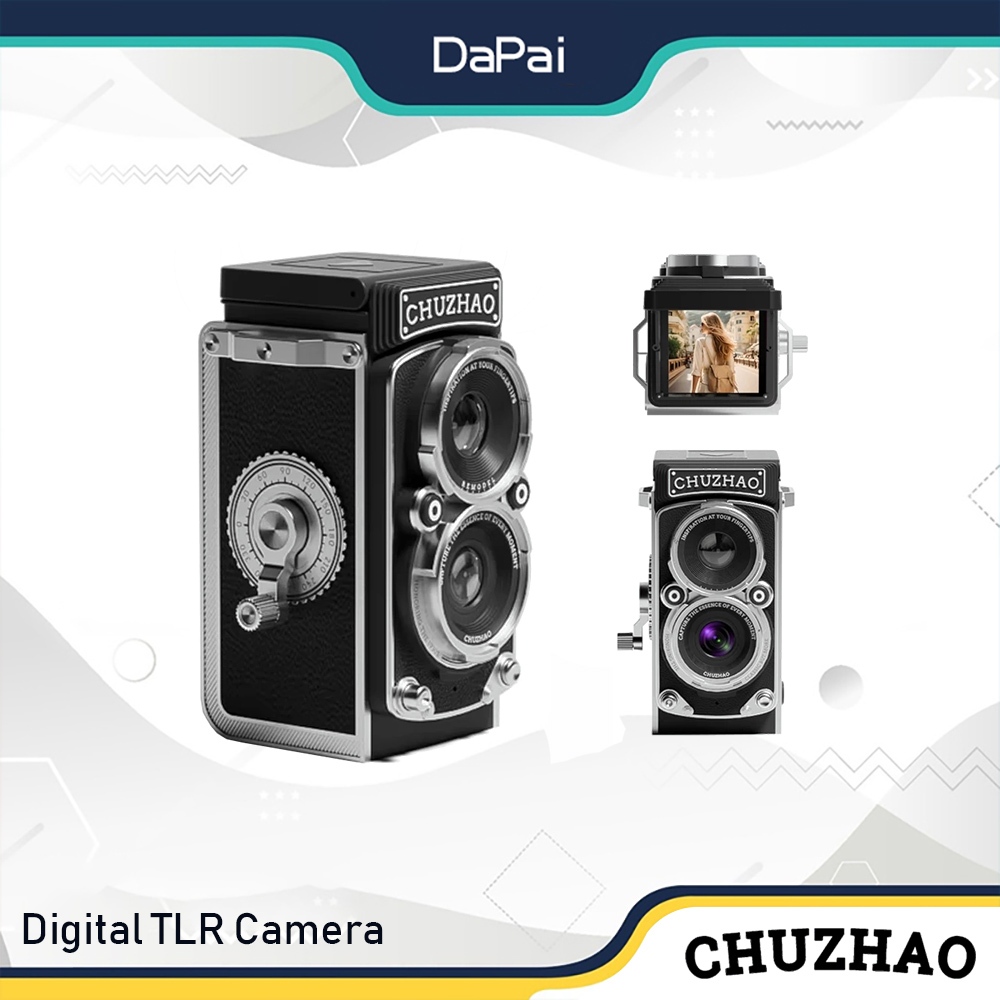 ChuZhao Digital TLR Camera Simulation Dual-Reverse Digital Camera Retro ...