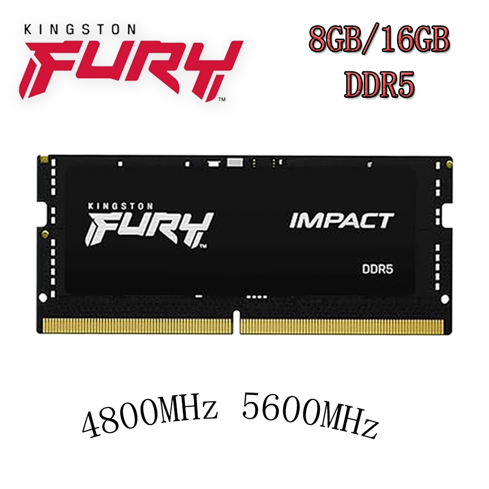 Kingston Fury Impact DDR5 Laptop RAM 8GB 16GB DDR5 4800/5600MHz Laptop Memory SODIMM RAM ...