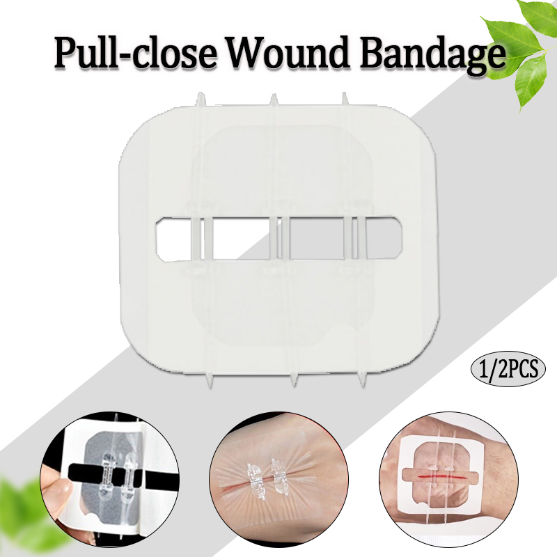 1/2PCS Zipper Tie Wound Closure Patch Hemostatic Patch Wound Fast ...