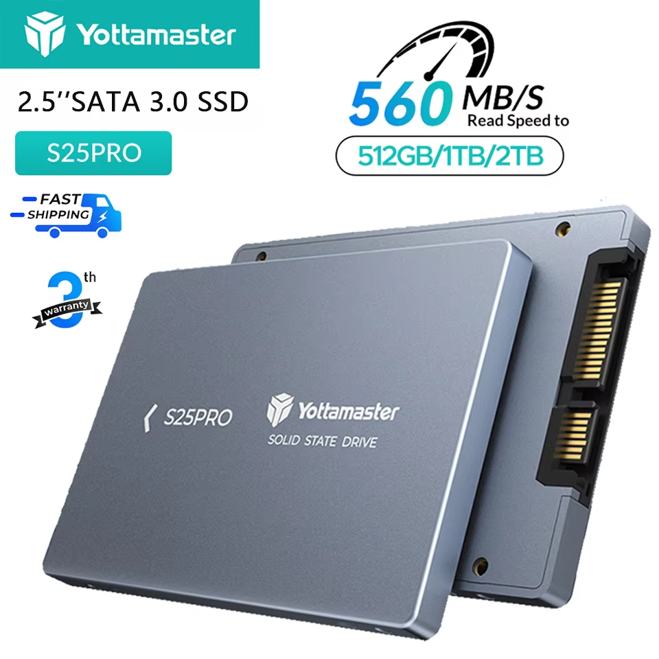 Yottamaster S25PRO 2.5'' SATA SSD 1TB 2TB High Capacity 2.5 Inch SATA3 ...