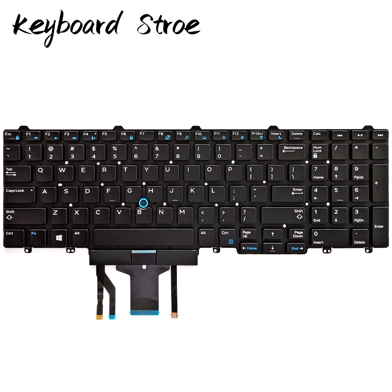 For Dell Precision 3510 3520 3530 7510 7520 7710 7720 Laptop Keyboard ...
