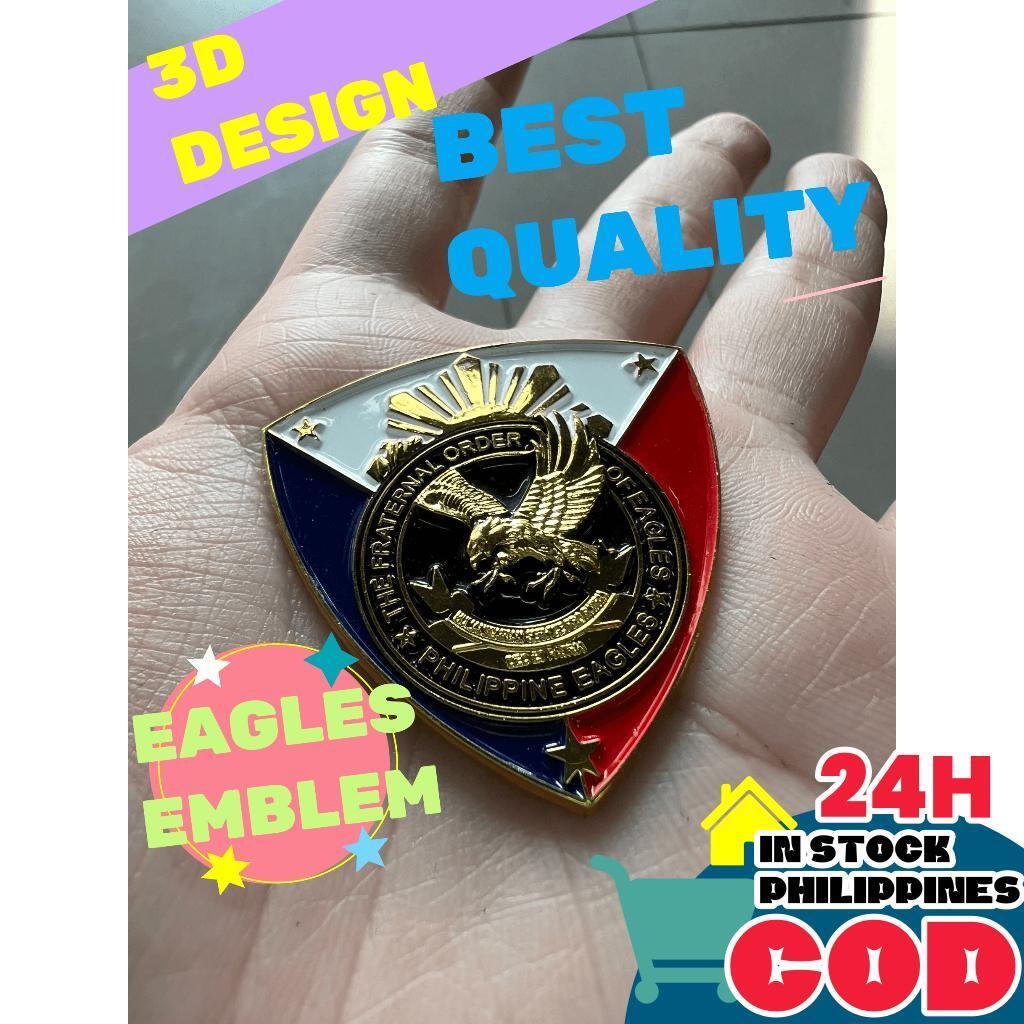 40mm，Hollow Design eagles emblem 3D Three-Dimensional High-Quality Logo ...