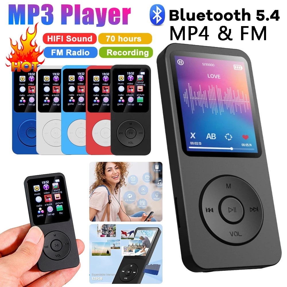 MP4 Player HIFI Sound Quality Built-in Speaker Portable Music Player 1. ...