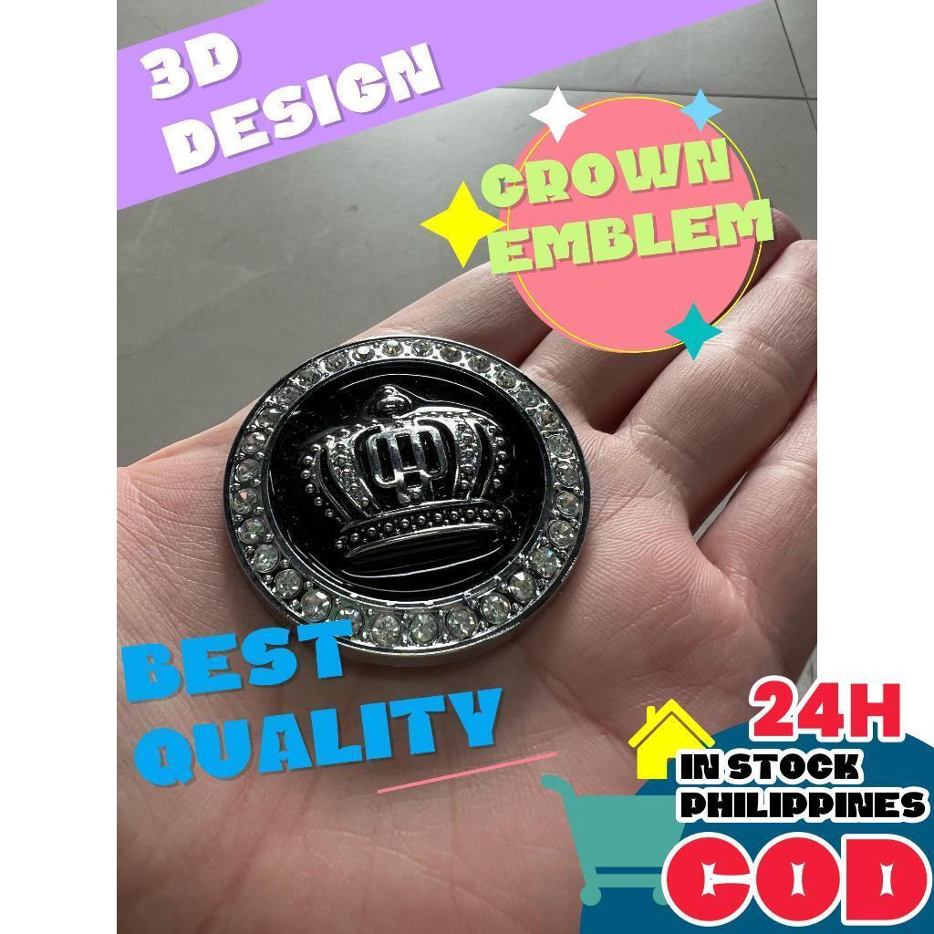 47mm，3D Three-Dimensional crown emblem 47MM, Car Motorcycle Badge High ...