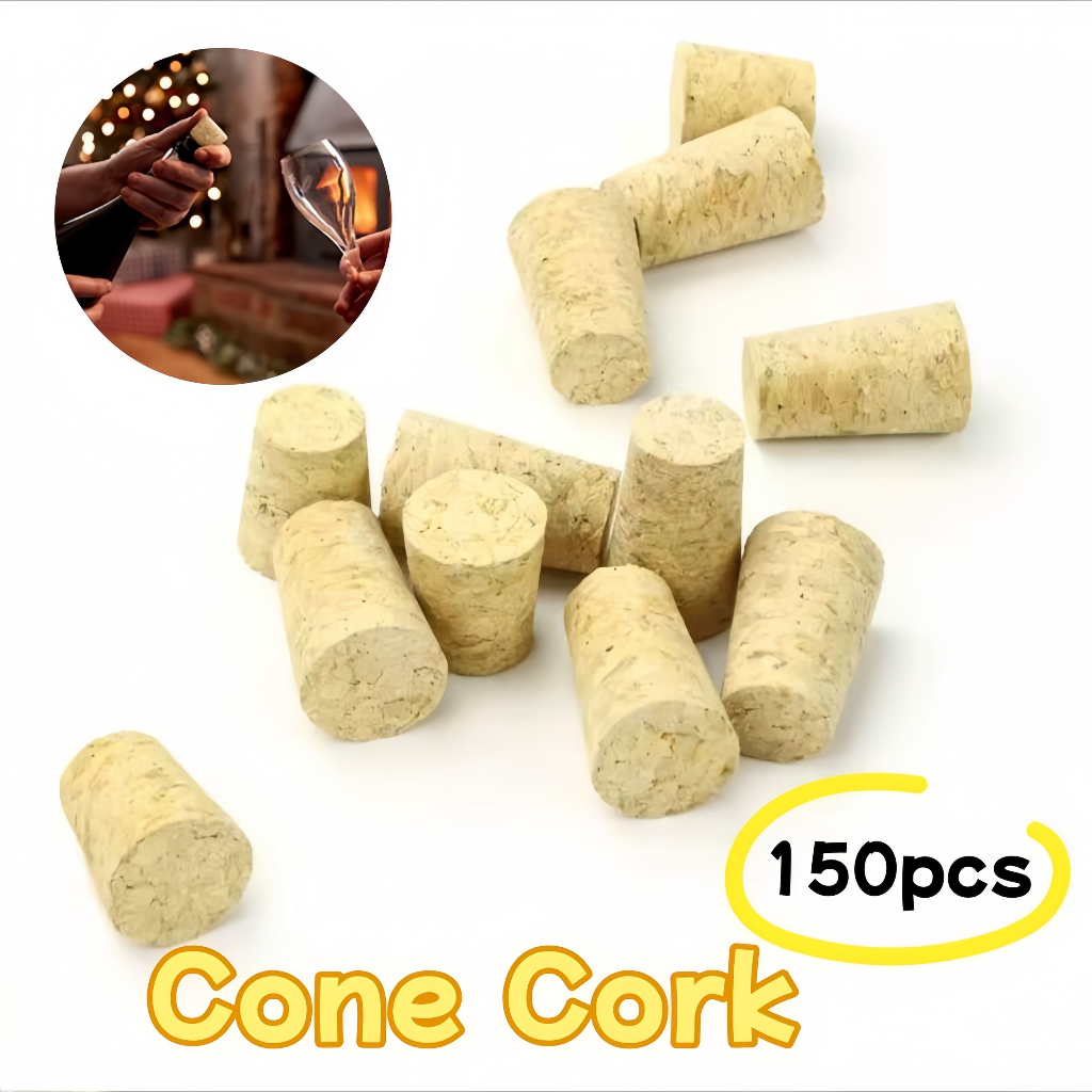 150pcs Cork Plug/Wine Cap/Wood Bottle Stopper/Wine Cap/Cone Type Wine ...