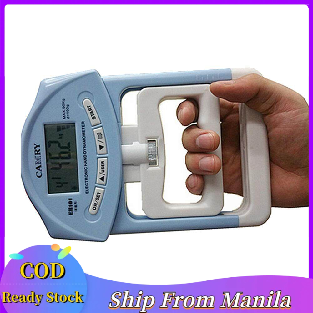 198lb/90kg Electronic Digital LCD Hand Grip Strength Dynamometer Measuring Meter | Shopee ...