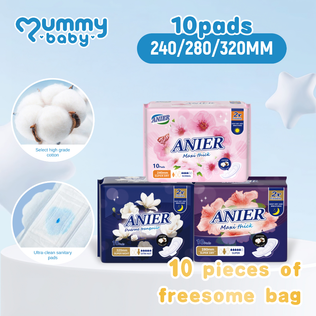 All Night Ultra Thin Extra Long with Wings Sanitary Napkin 10s - Med ...