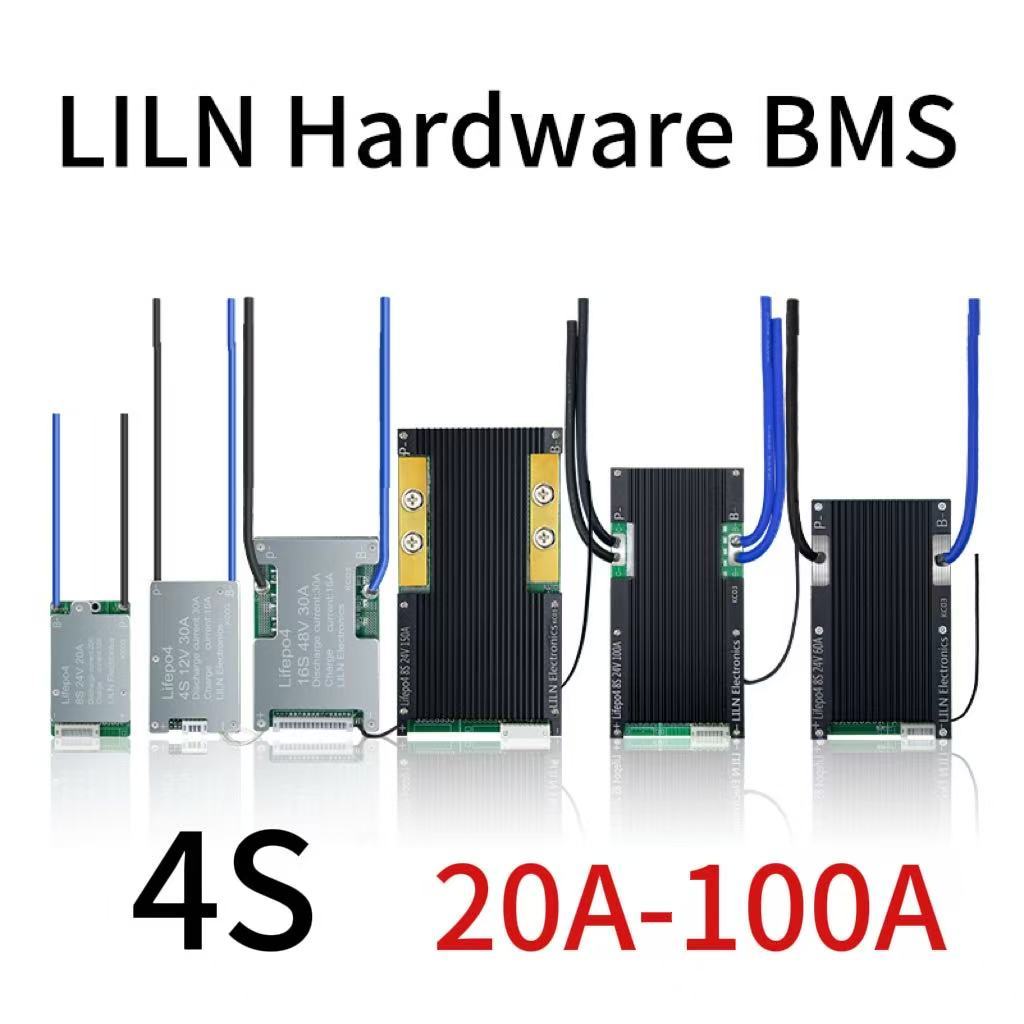 LILN BMS Hardware Lifepo4 BMS NTC Lifepo4 4S 12V 20A 30A 60A 80A 100A ...