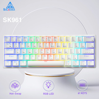 AULA SOLAKAKA SK961 Mechanical Keyboard 61 key Hot Swappable RGB Light ...