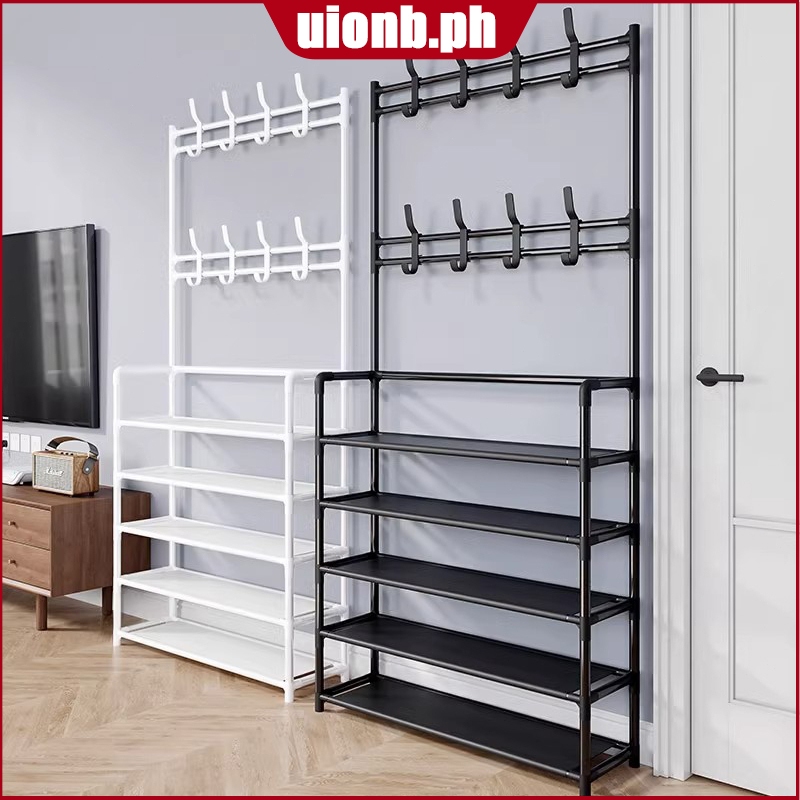 Multi-Layer Multifunctional Shoe Rack Organizer Simple Floor Coat Rack ...