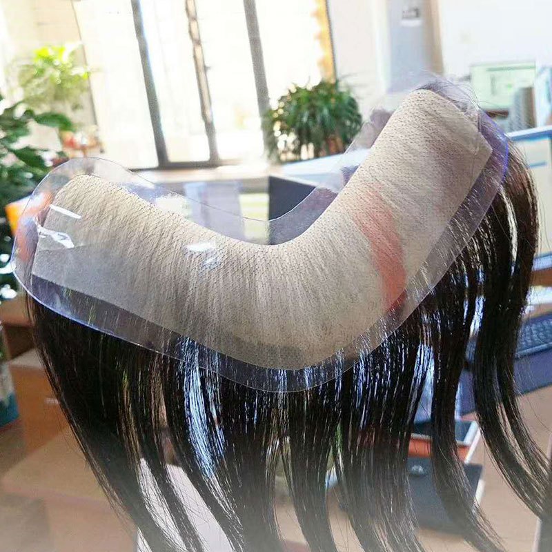 Hairline Fake hair Patch Invisible Traceless forehead hairline fake ...