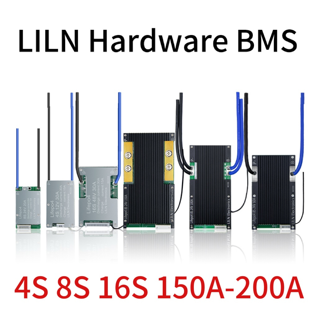 LILN Lifepo4 BMS Hardware BMS NTC 4S 12V 8S 24V 16S 48V 150A 200A For Electric Vehicle Energy ...