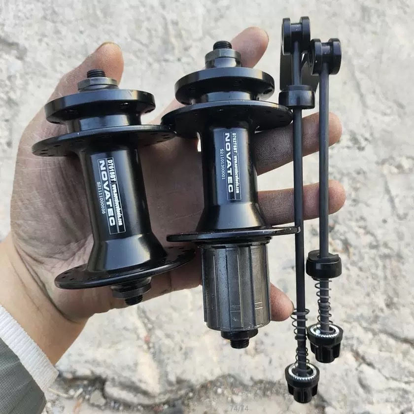 NOVATEC Sealed Bearing Hubs Road Bicycle V-Brake Front and Rear 32H 11 ...