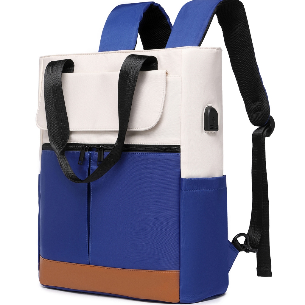 Stylish Travel Laptop Backpack – Waterproof Hand-Carry Bag with USB ...