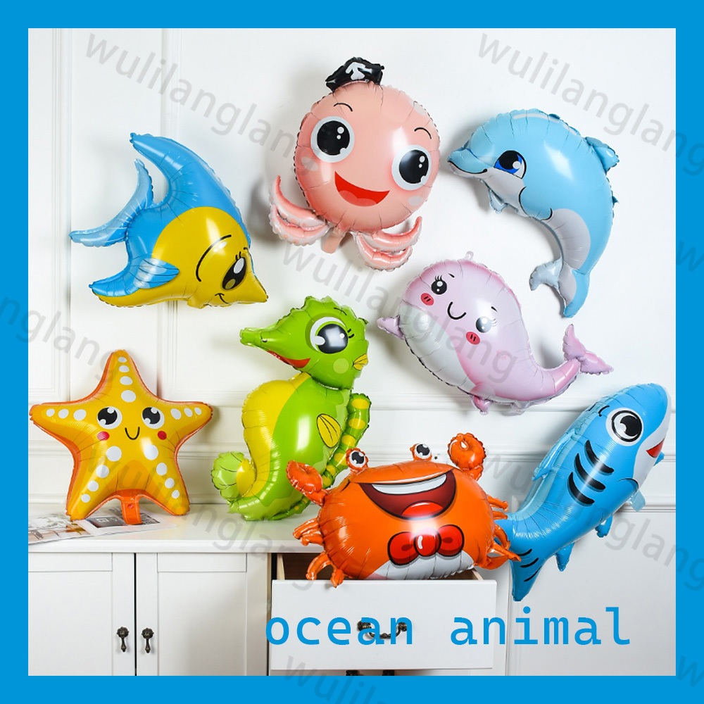 New ocean animal balloons Ocean animal theme birthday party Boys ...