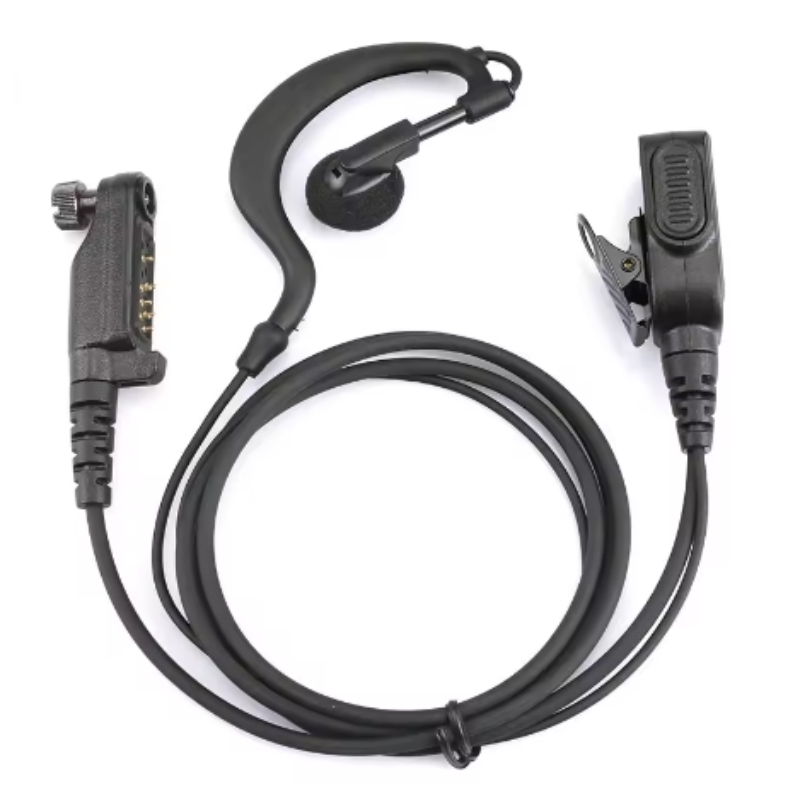 Hytera G-shape Earhook Earpiece PTT Mic Microphone Headset for HYT PD600 PD602 PD605 PD662 PD665 ...
