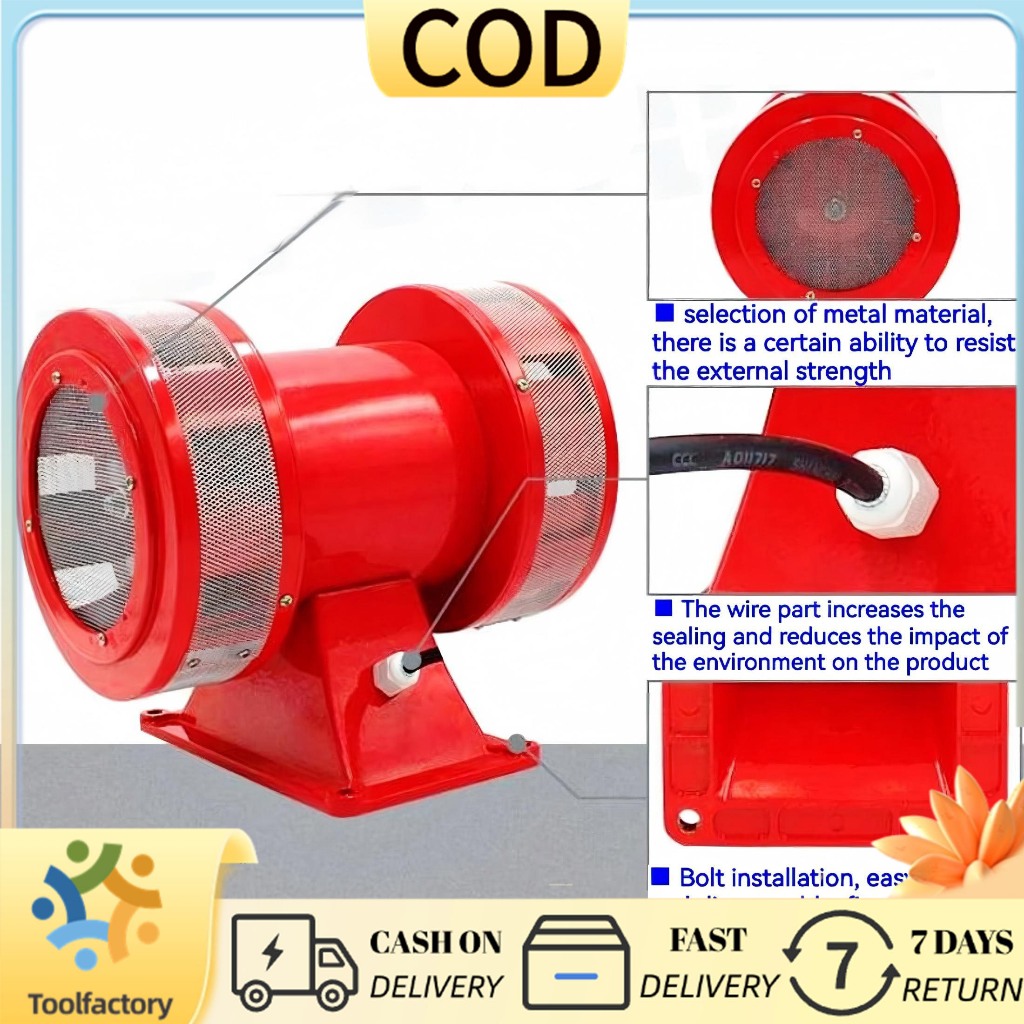 Bidirectional wind screw alarm MS-490/590/690/790 electric motor air defense alarm buzzer 220v ...