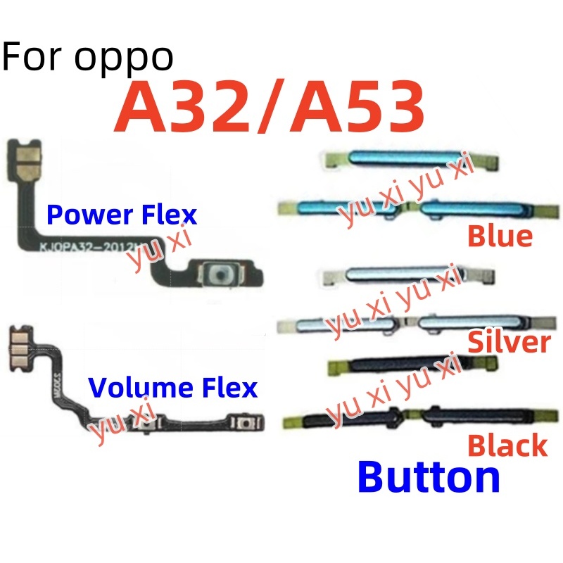 Power On Off volume Button Flex Out Side Key For oppo A32 A53 Switch Power ON OFF Key Mute ...