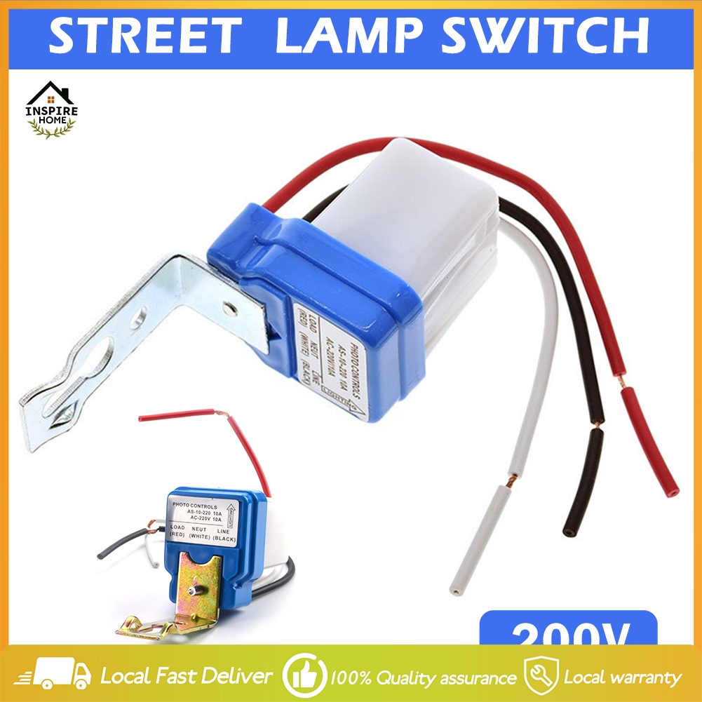 Automatic On Off Street Light Switch Photo Control Controller AC 220V 10A Switch Street Light ...