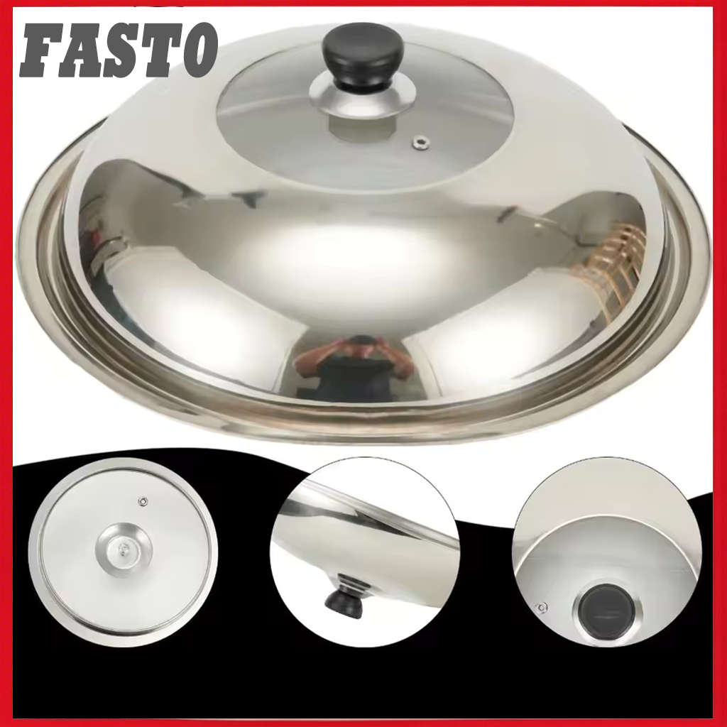 Stainless Steel Pot Lid Wok Steamer Electric Pot Lid Visible Cover ...