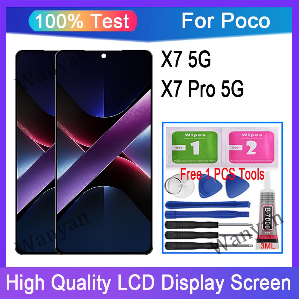 Original AMOLED TFT POCO X7 5G X7 Pro 5G LCD Display Touch Screen ...