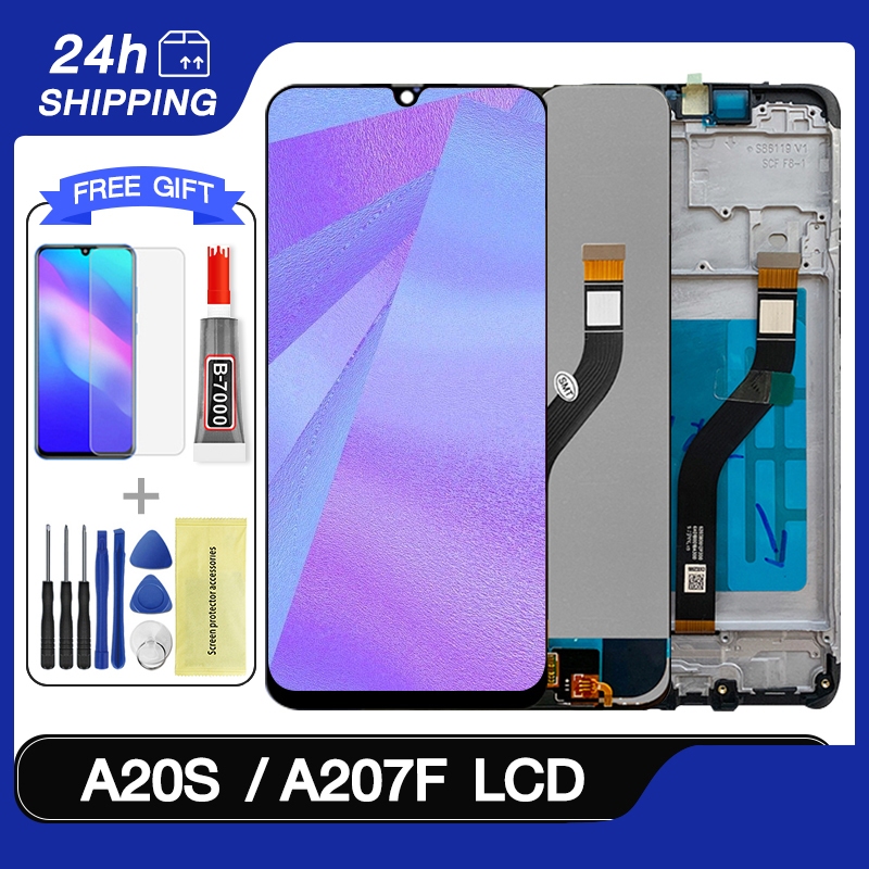 LCD With Frame For Samsung A20s A207F A207M LCD Display Touch Screen ...
