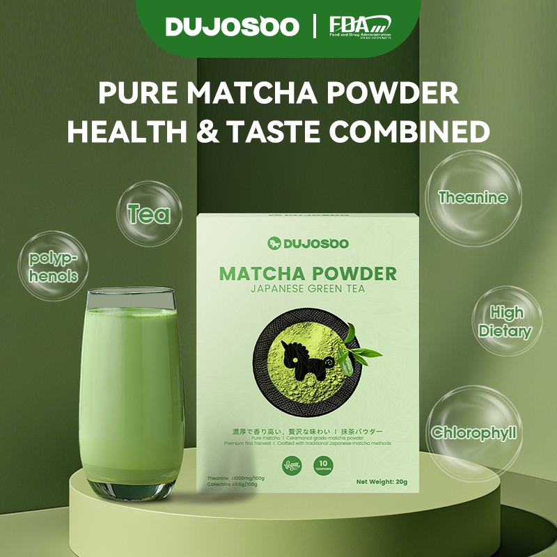 DUJOSOO matcha powder Pure Japanese 100% Matcha Green Tea Instant 2g ...