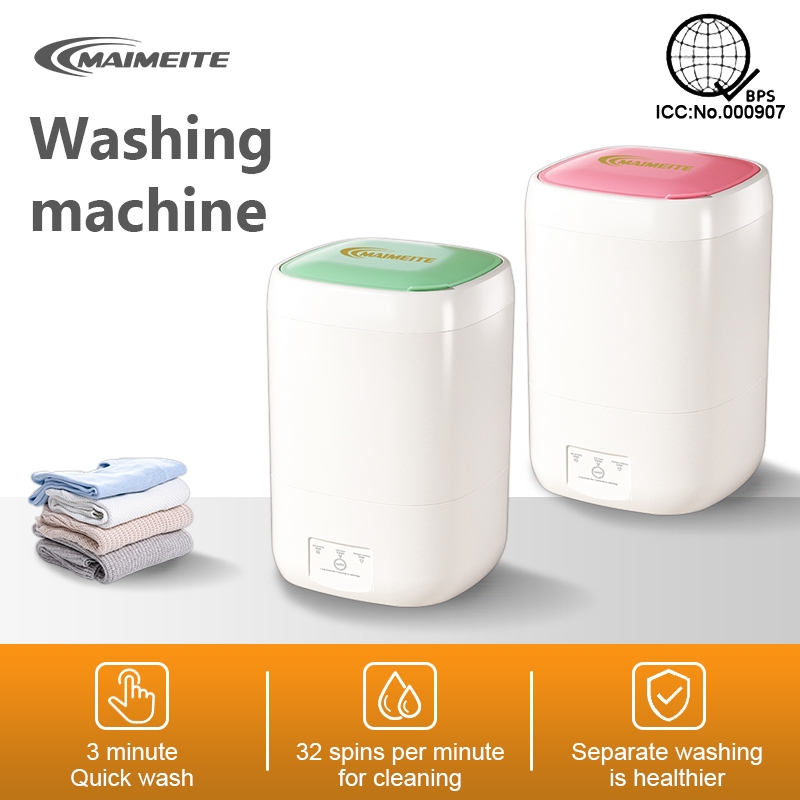 Maimeite Mini Washing Machine Portable Underwear Washing Machine With ...