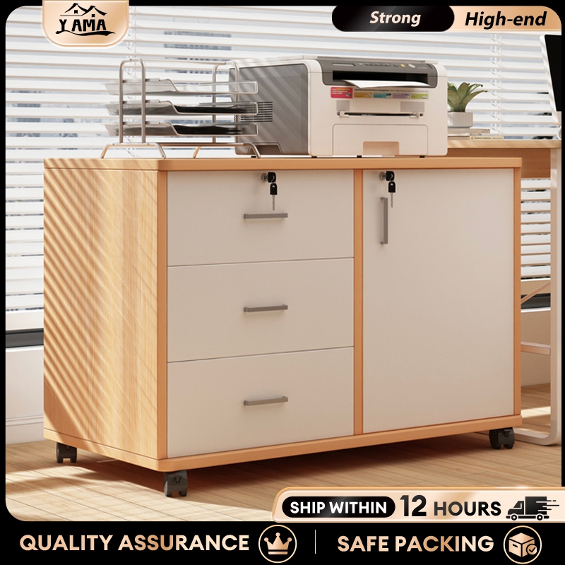 Mobile File cabinet office Lockable Drawers small cabinet modern Office ...