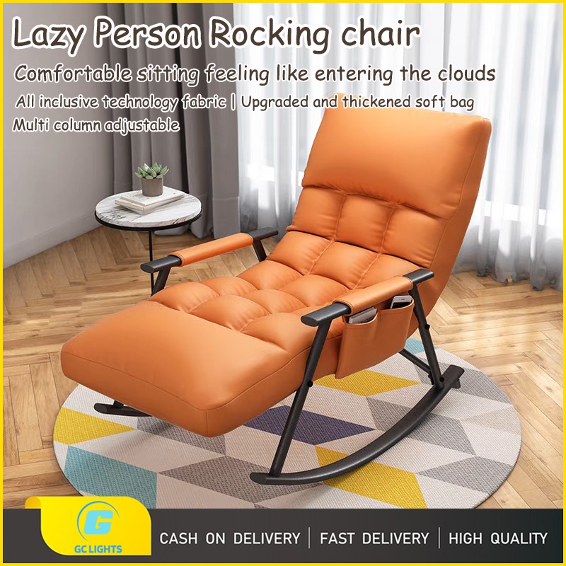 GC Nordic Adjustable Rocking Recliner Chair Multi-Scene Lazy Sofa for ...