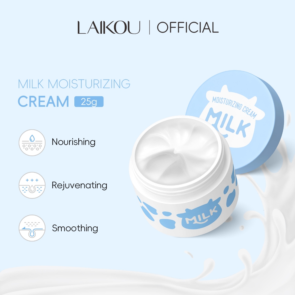 LAIKOU Milk Moisturizing Cream Nourishing, Rejuvenating, Smoothing ...