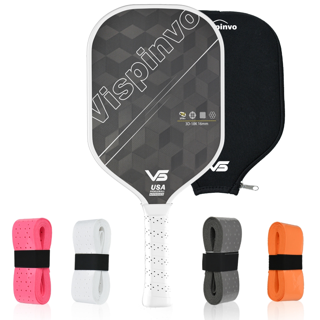 Vispinvo Pickleball Paddles Pickleball Racket, 3D/18K/T700 Carbon Fiber ...