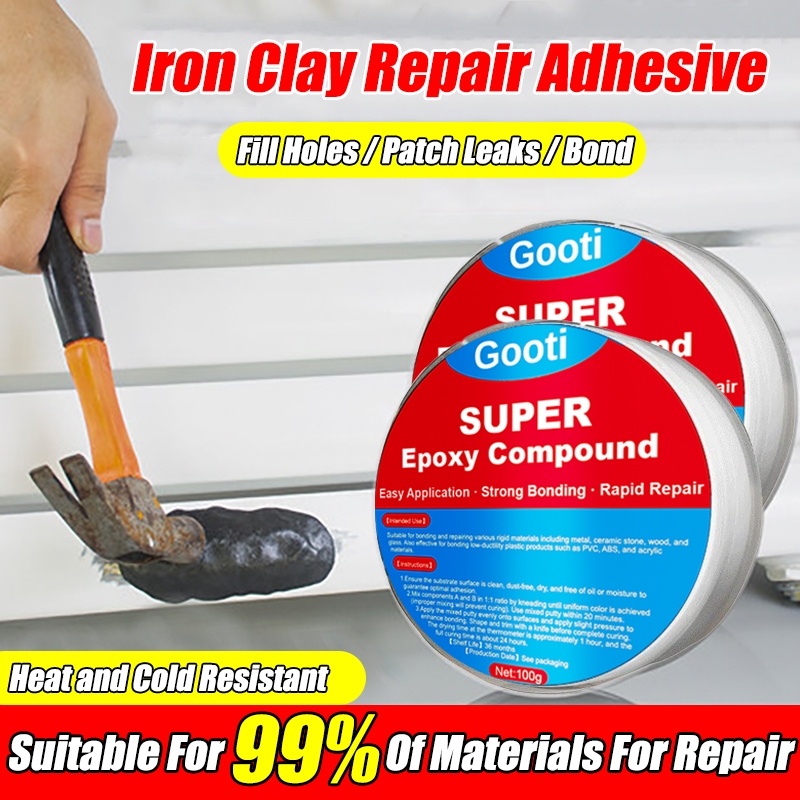 GOOTI Multi Purpose Epoxy Compond Mud Iron Clay Adhesive Heat ...