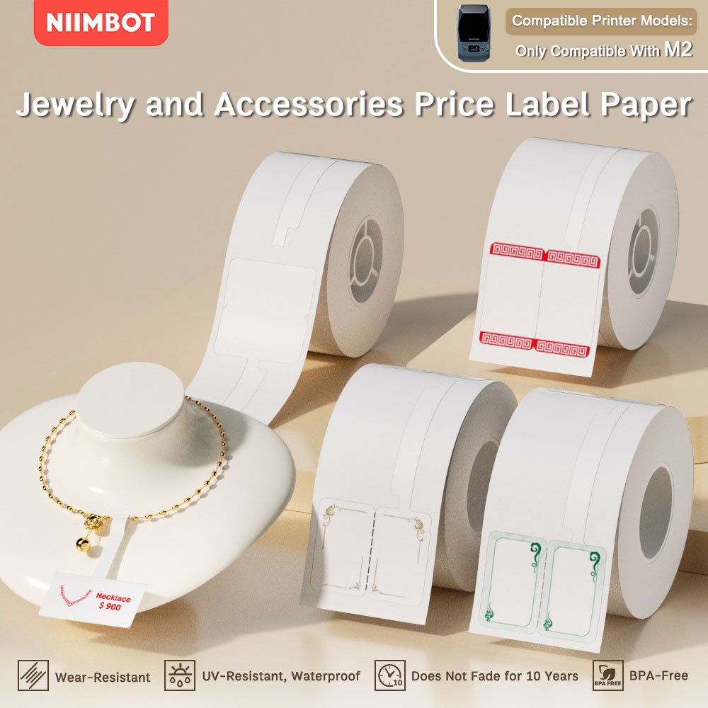 NIIMBOT M2 Jewelry Price Tag Stickers, Watch Price Tags, Glasses ...
