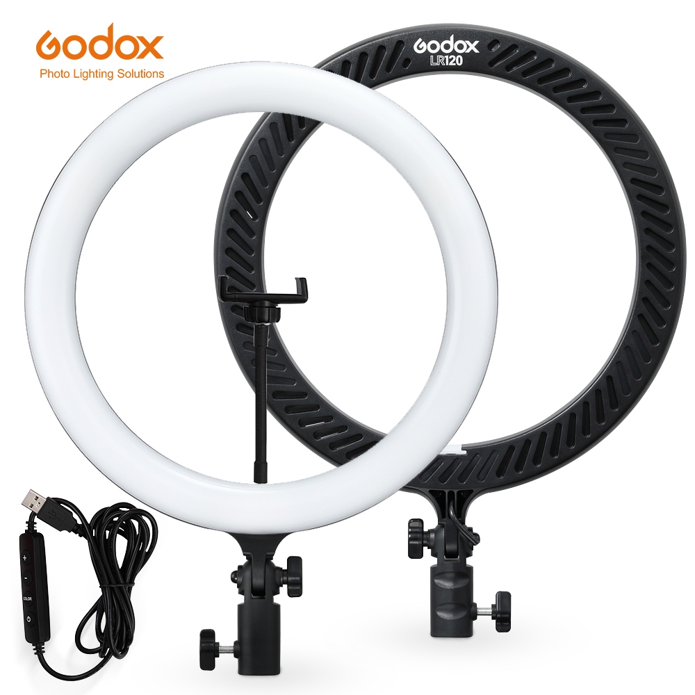 Godox LR120 LR150 LED Ring Light Annular Lamp Bi-color 3000K-6000K Ring Lamps for Video YouTube ...