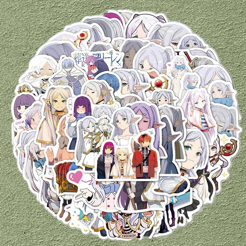 60PCS Cute Frieren: Beyond Journey's End Anime Stickers DIY Waterproof ...