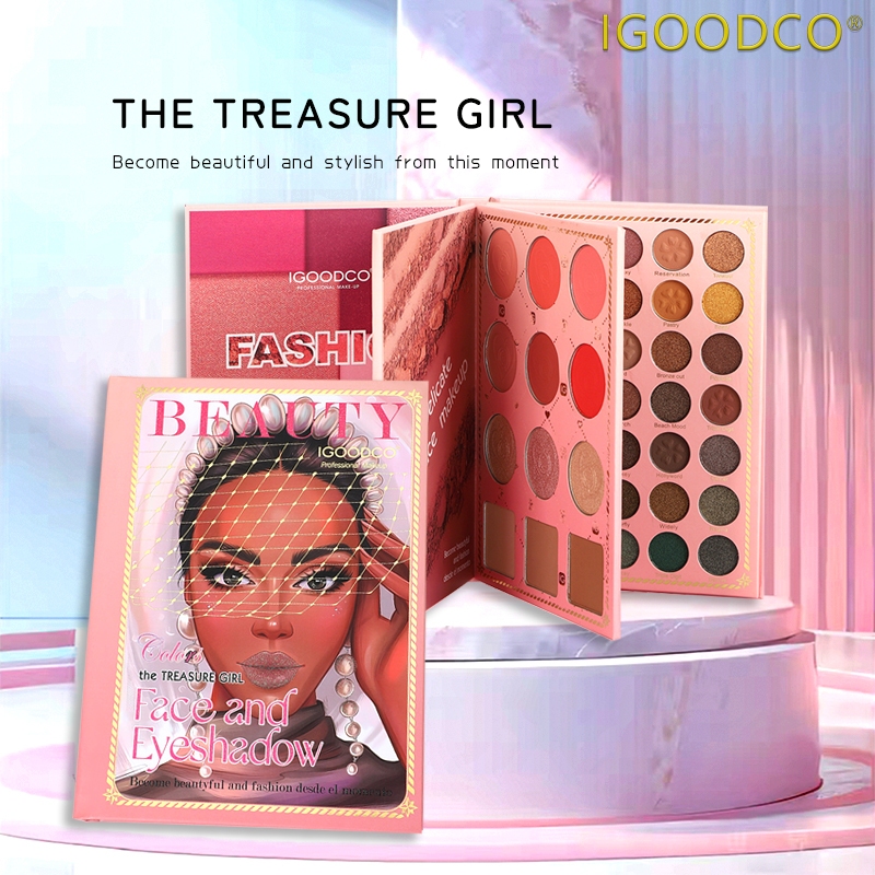 IGOODCO 82 color eye shadow book sequins makeup palette stage | Shopee ...