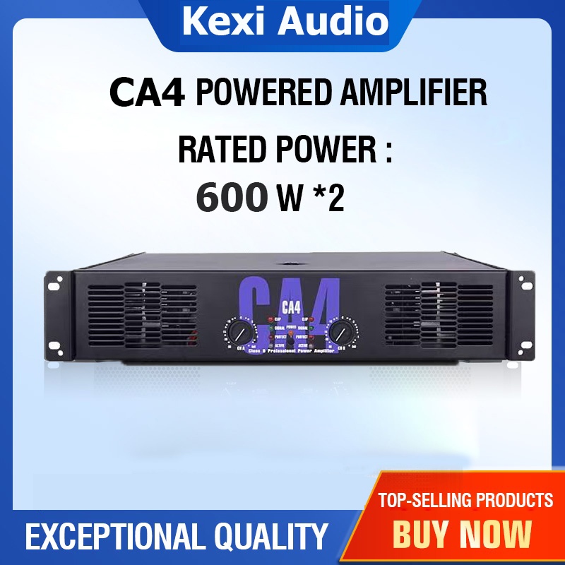 CA4 Professional amplifier, two channels, 600W high-power 8 ohms, audio amplifier | Shopee ...