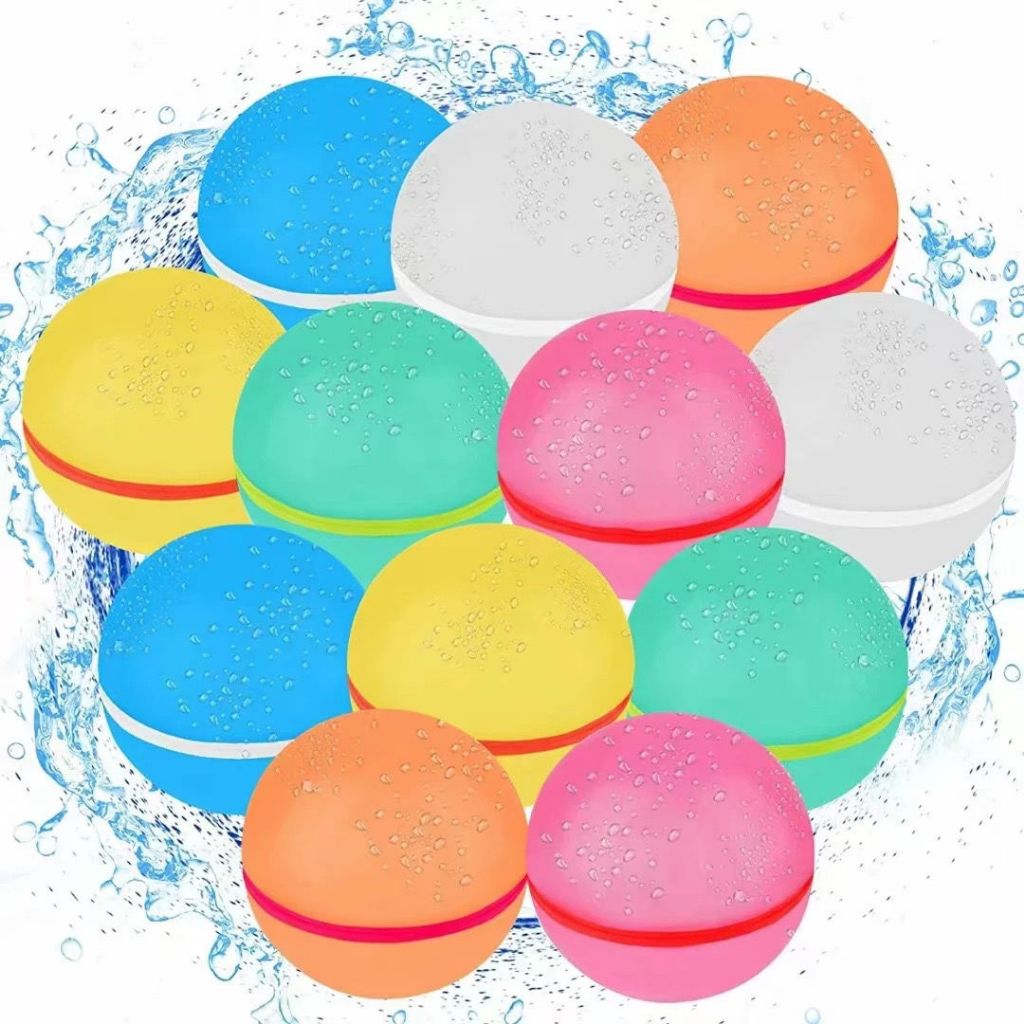 Reusable Magnetic Silicone Water Balloons - Self-Sealing Water Bombs ...