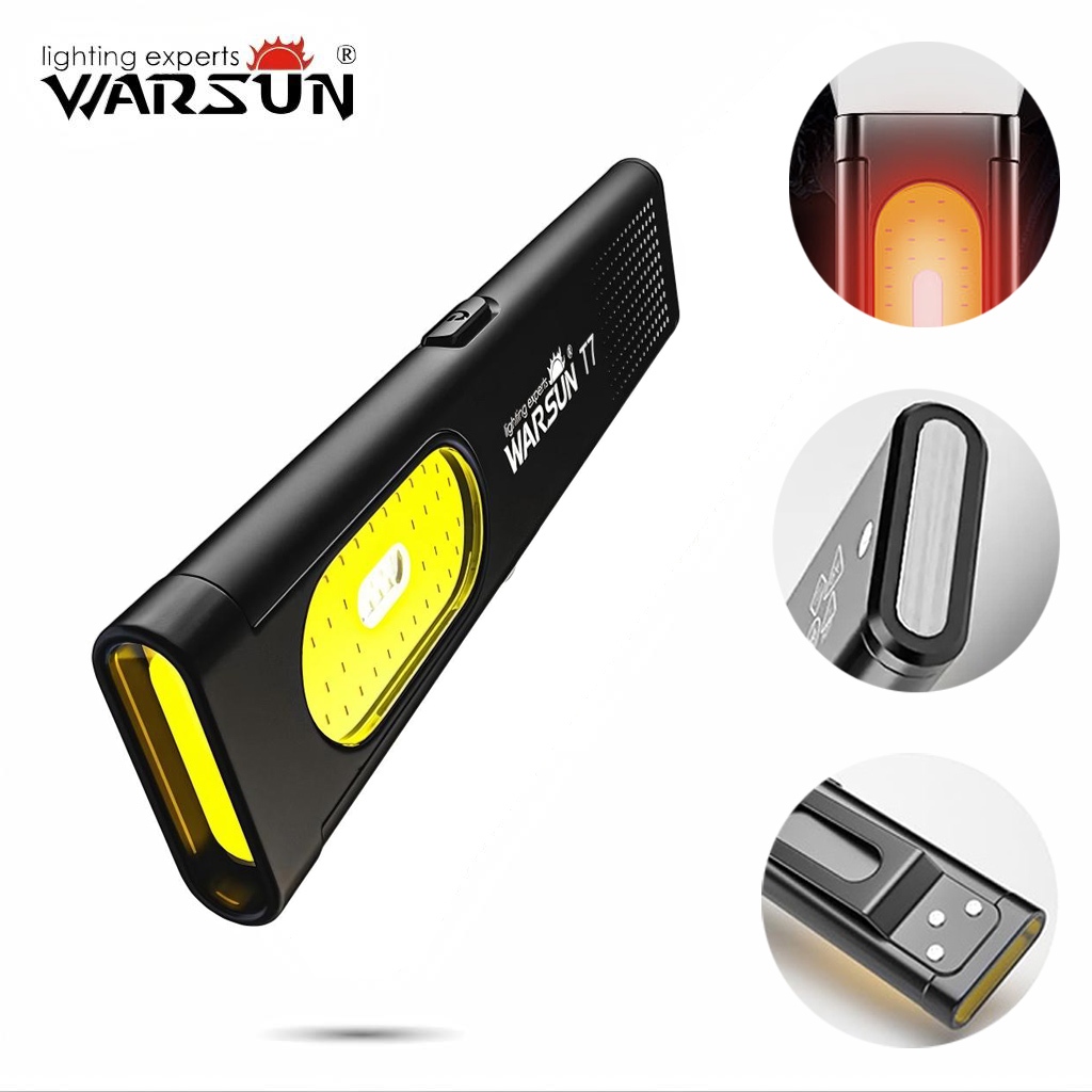 Warsun T7 Mini Flashlight 650LM IPX4 Waterproof, 450mAh Rechargeable ...