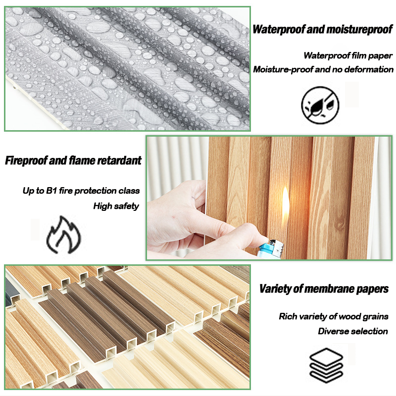 10PCS/20PCS pvc wall panel Board 3D Wallpaper Waterproof Grille Design ...