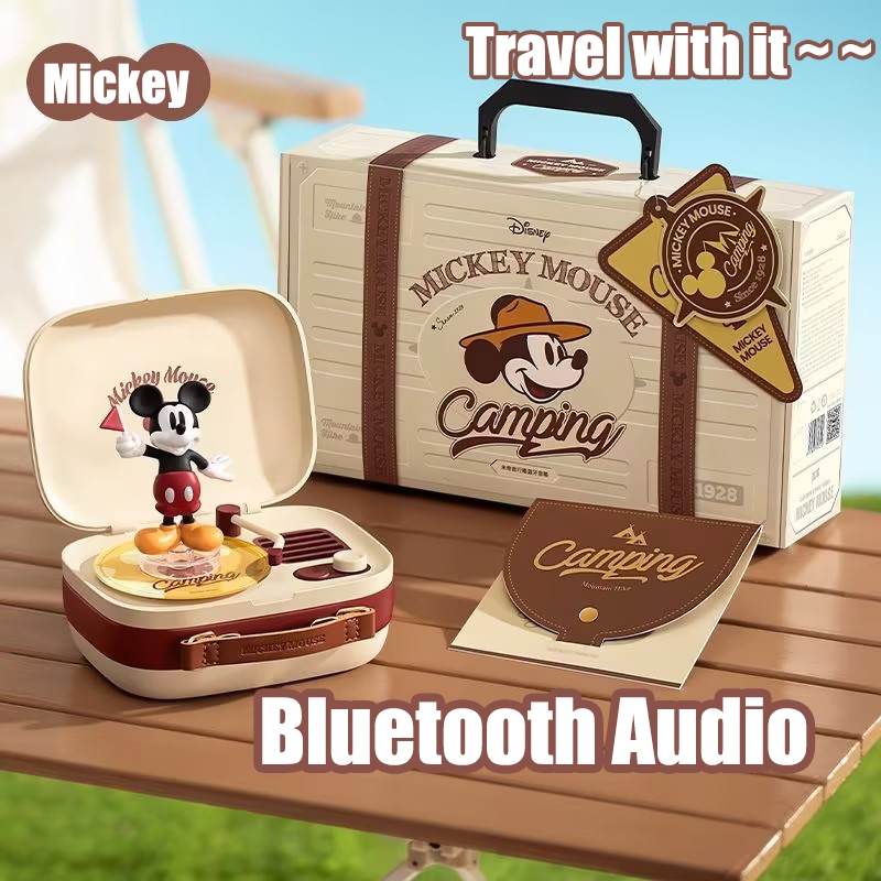 Mickey Mouse Travel Bluetooth Speaker with Gift Box Portable Wireless ...