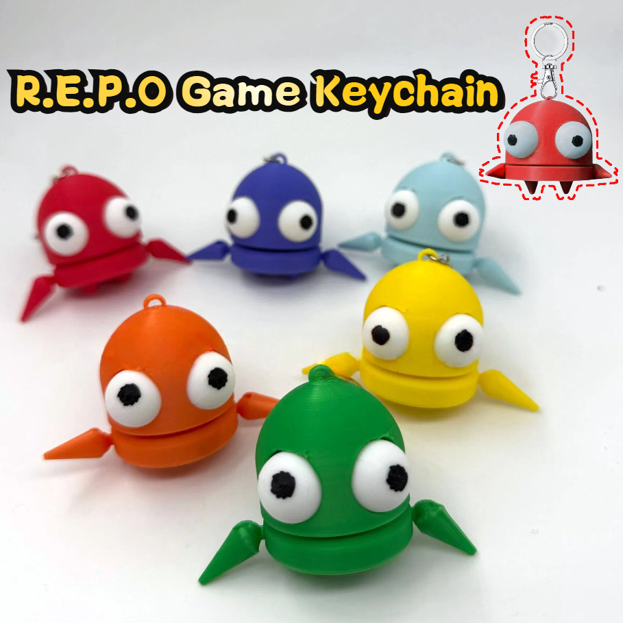 R.E.P.O. Game Action Figure Keychain | 3D Printed REPO Robot Pendant ...