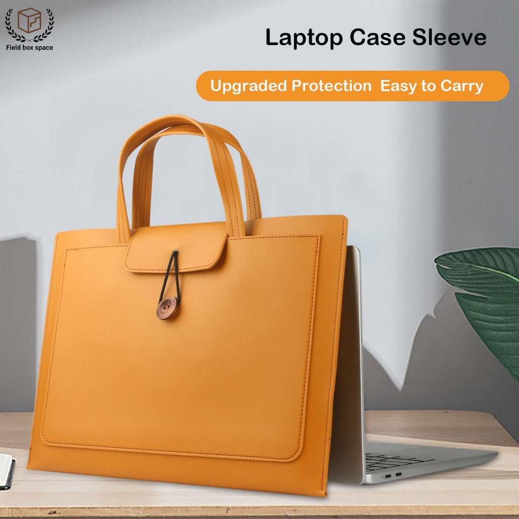 13/14/15/16 inch Handbag Waterproof Large Capacity Leather Case Work ...