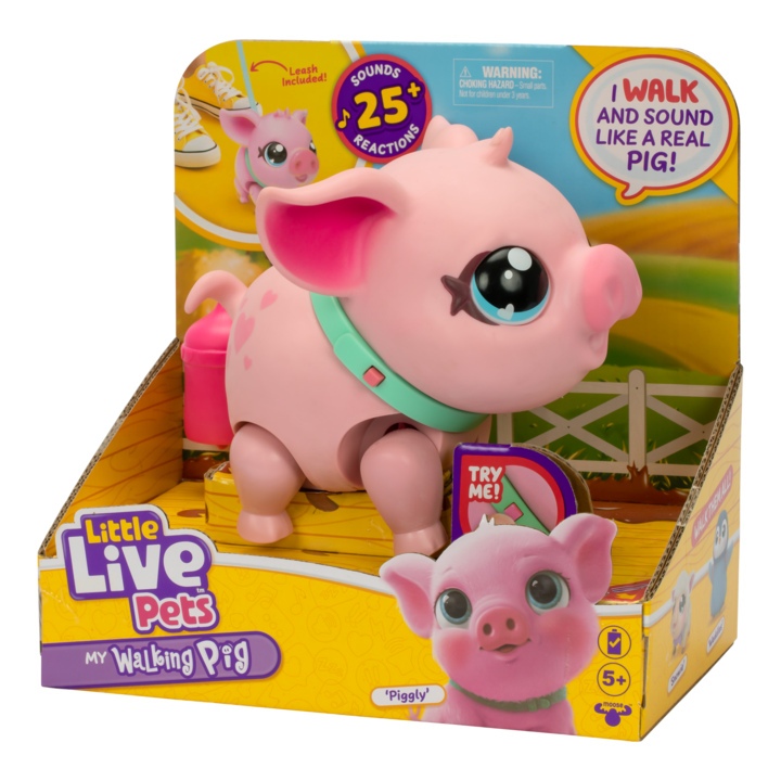 Little Live Pets - My Little Pig Pet Interactive Piggy Care Toy with ...