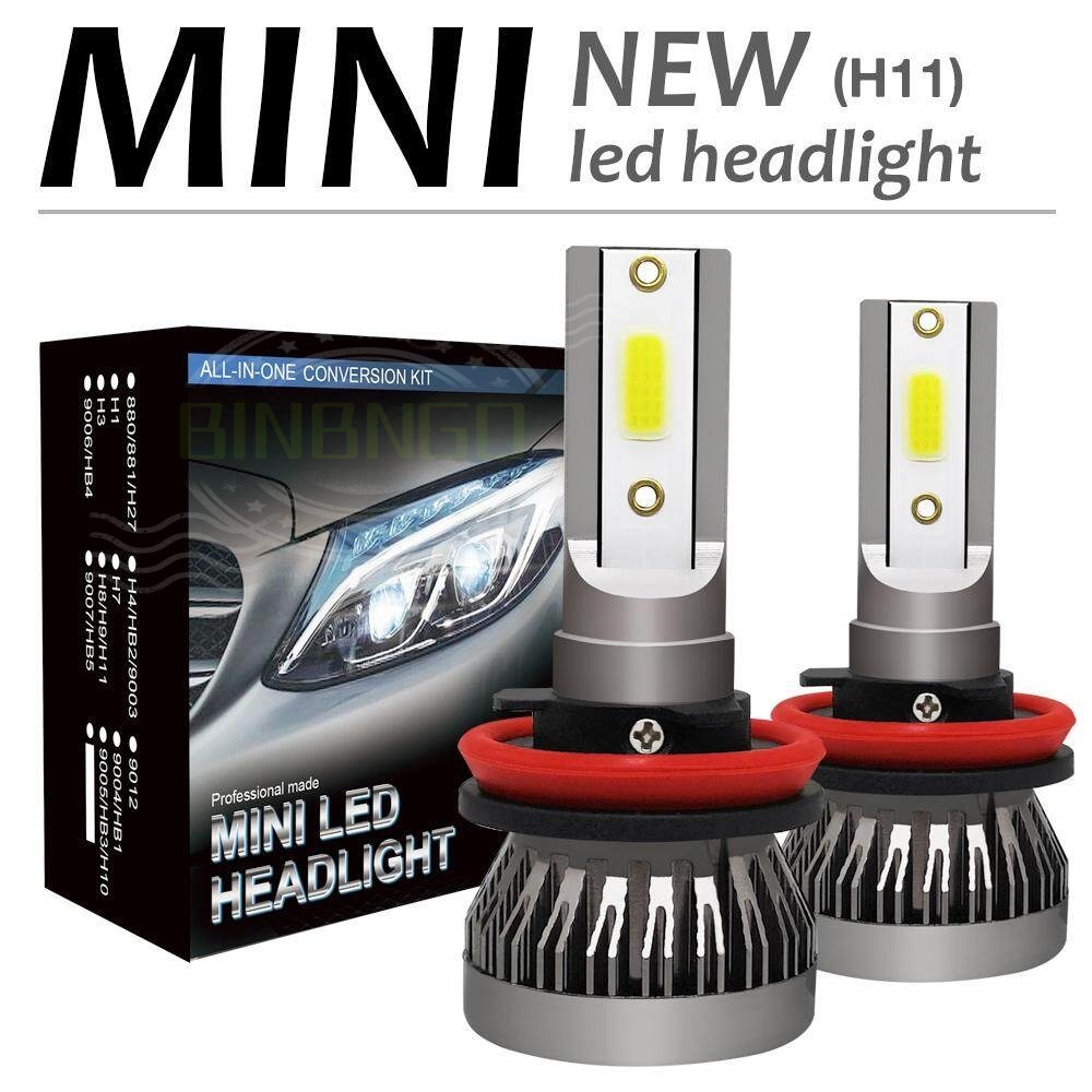 Novsight H11 Car LED Headlight 120W 6000K 15000LM Super Bright A Pair ...
