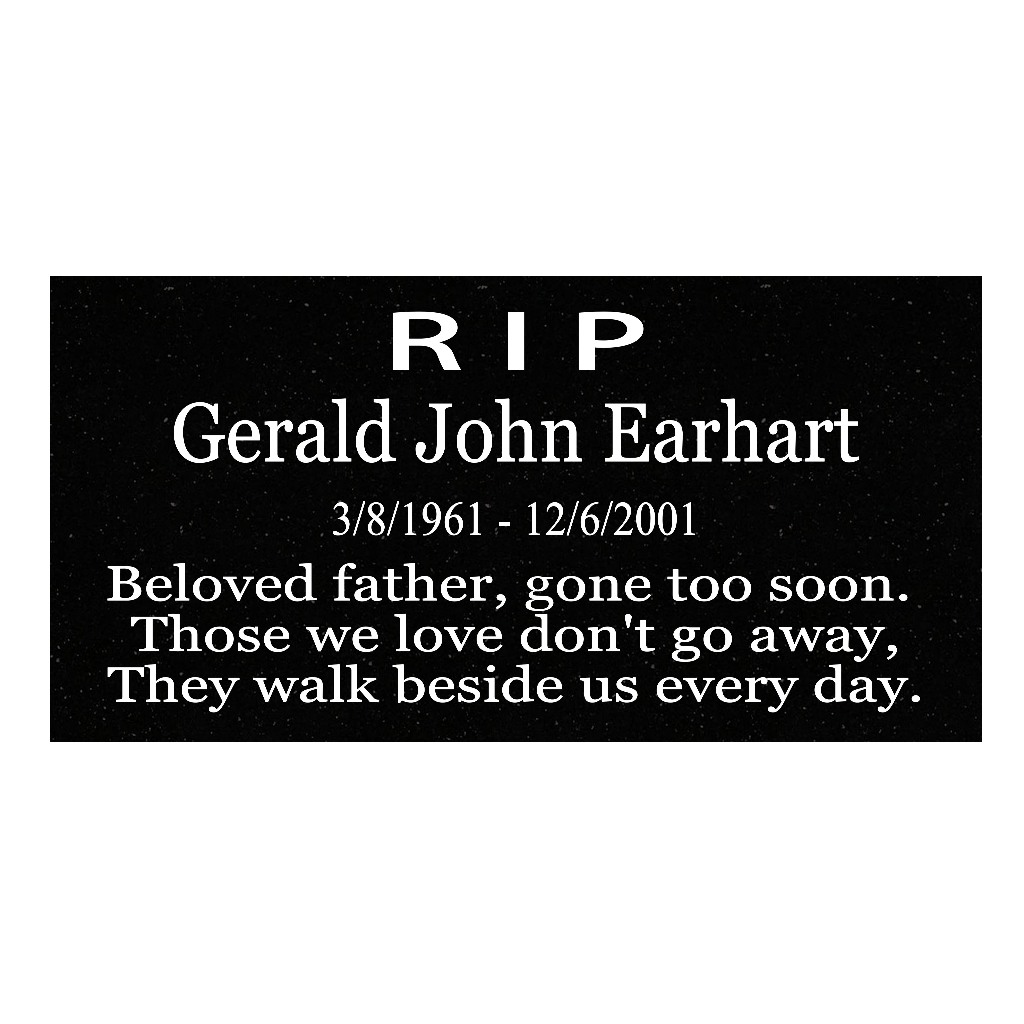 RIP Lapida Granite Craved Stone Plate Tombstone Customized Gravestone ...