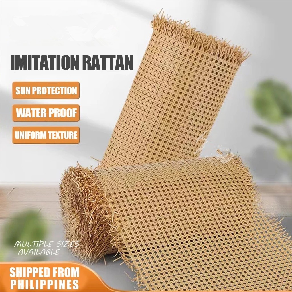 【Ready Stock】New Imitation Rattan-Net Cane Roll Sheet Webbing Caning ...